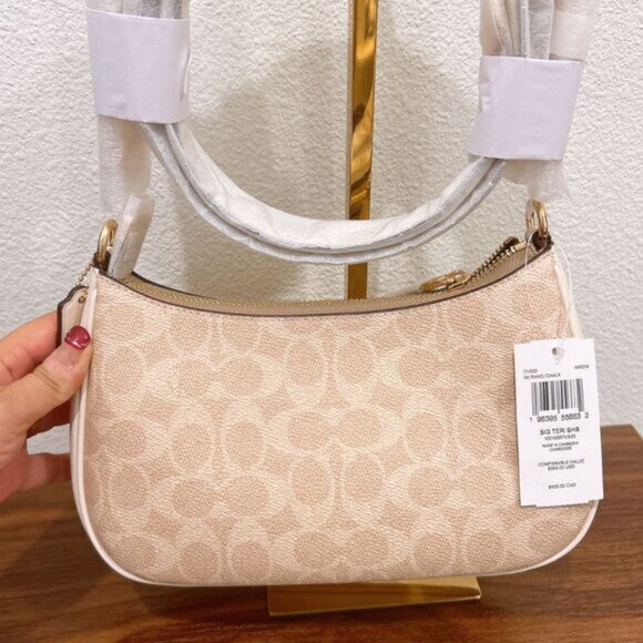 Coach | Bags | Teri Shoulder Bag In Signature Canvas Cv933 | Poshmark